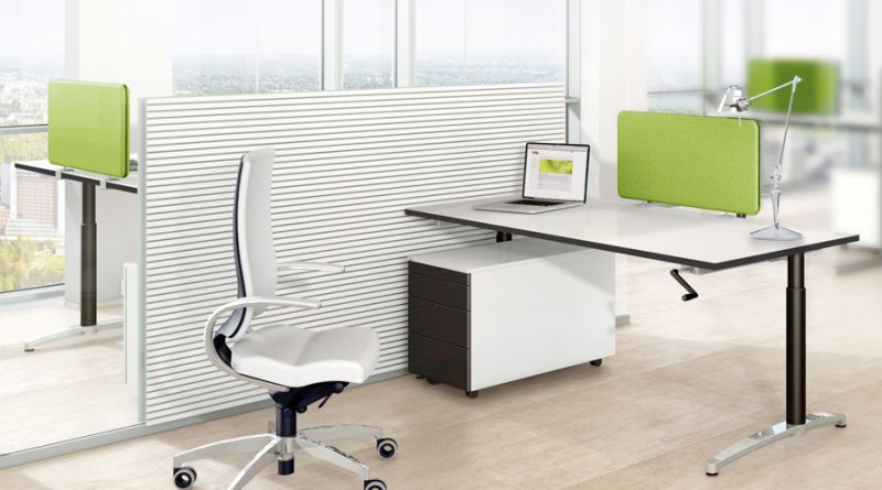 Canvaro Sitz-/Steh-Tisch 65 - 128 cm hoch von Assmann Büromöbel ...